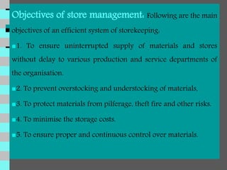Stores management | PPTX