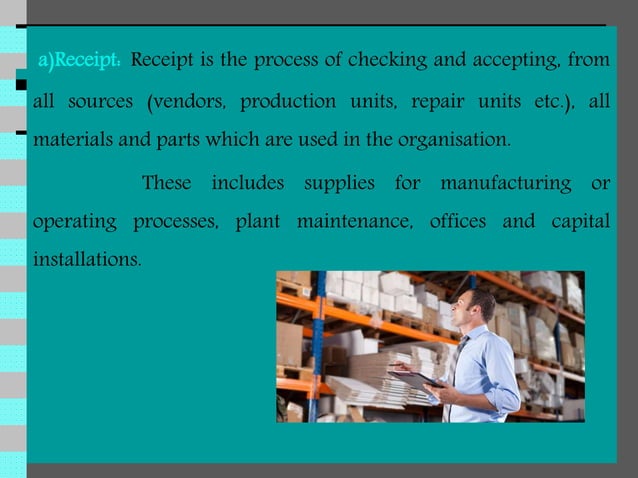 Stores management | PPTX | Logistics | Business