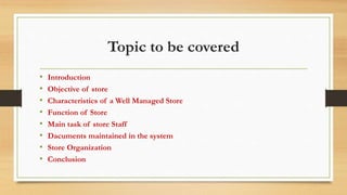 Store management | PPT