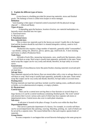 store management.pdf notes graduation students | PDF