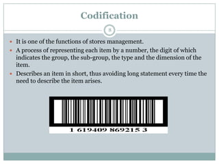 Store management & Codification | PPTX