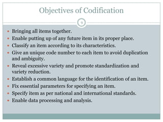 Store management & Codification | PPTX