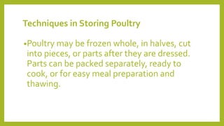 Store poultry and game bird | PPTX