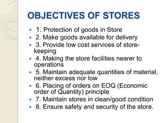 Stores and inventory control | PPTX