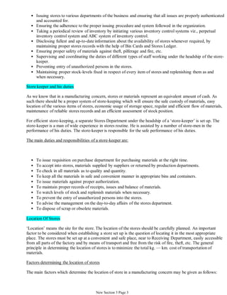 Stores and store keeping | PDF