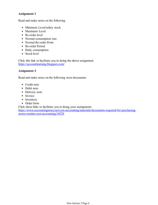 Stores and store keeping | PDF