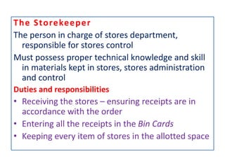 Stores control | PPTX