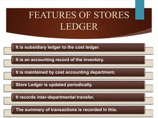 Stores ledger | PPTX