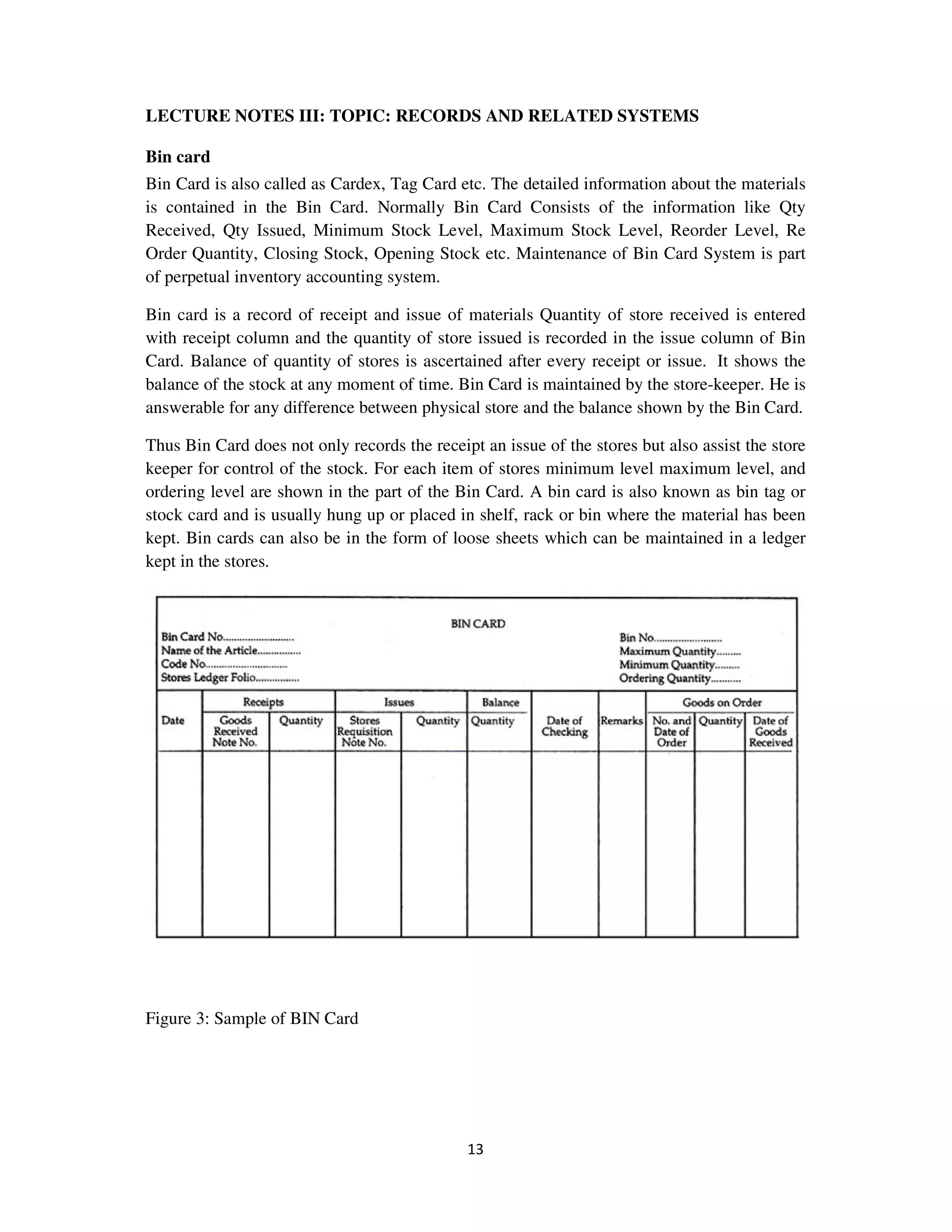 Stores management and stock control | PDF