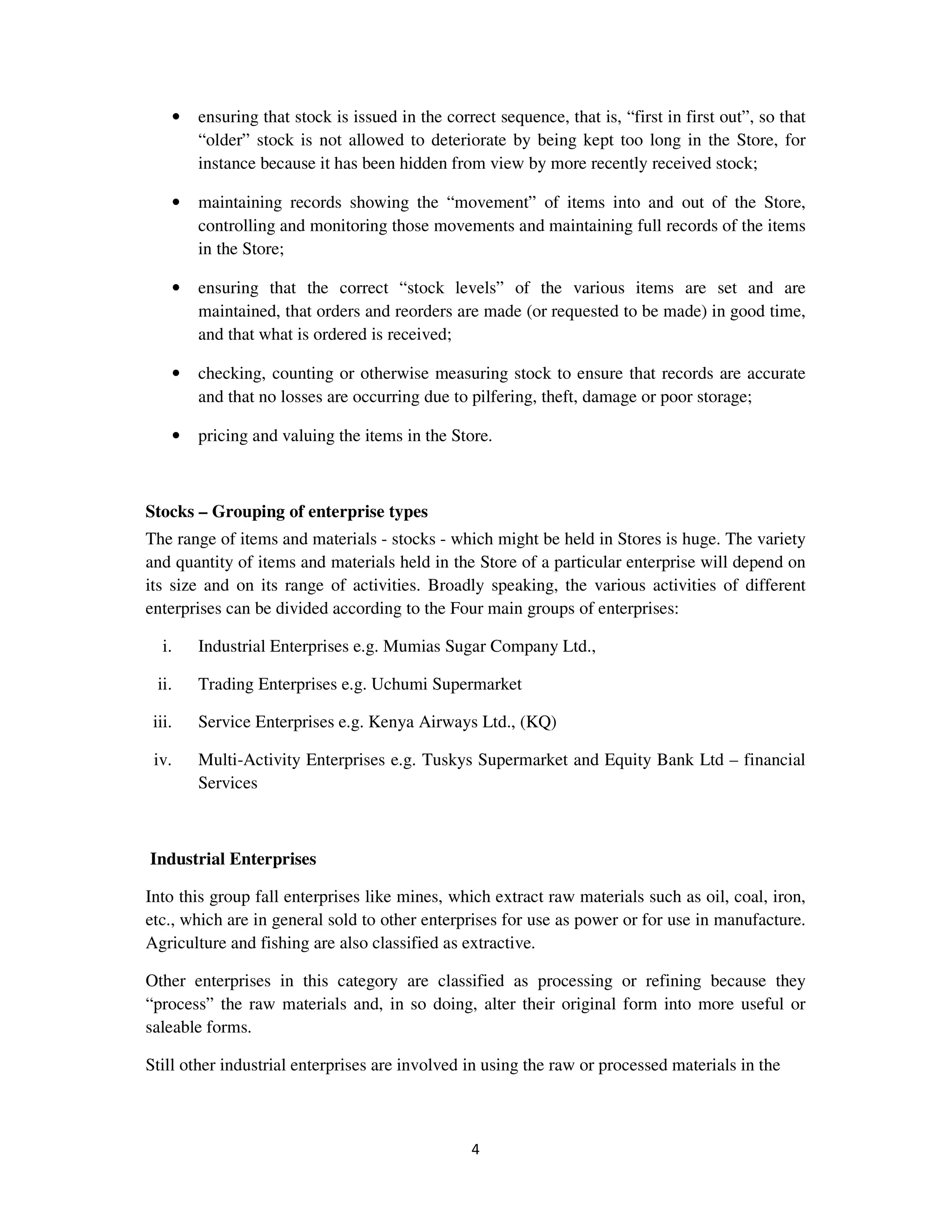 Stores management and stock control | PDF