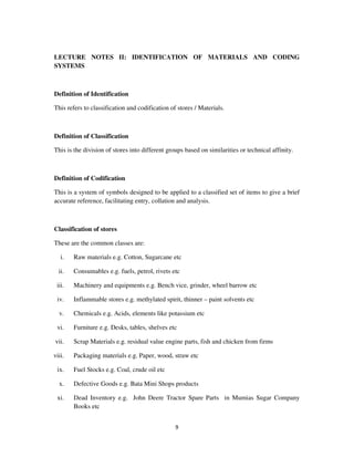 Stores management and stock control | PDF