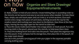 Store TEchnical Drawings and Equipment and Instruments.pptx
