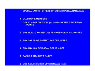 MORE Mega Store ......... | PPT