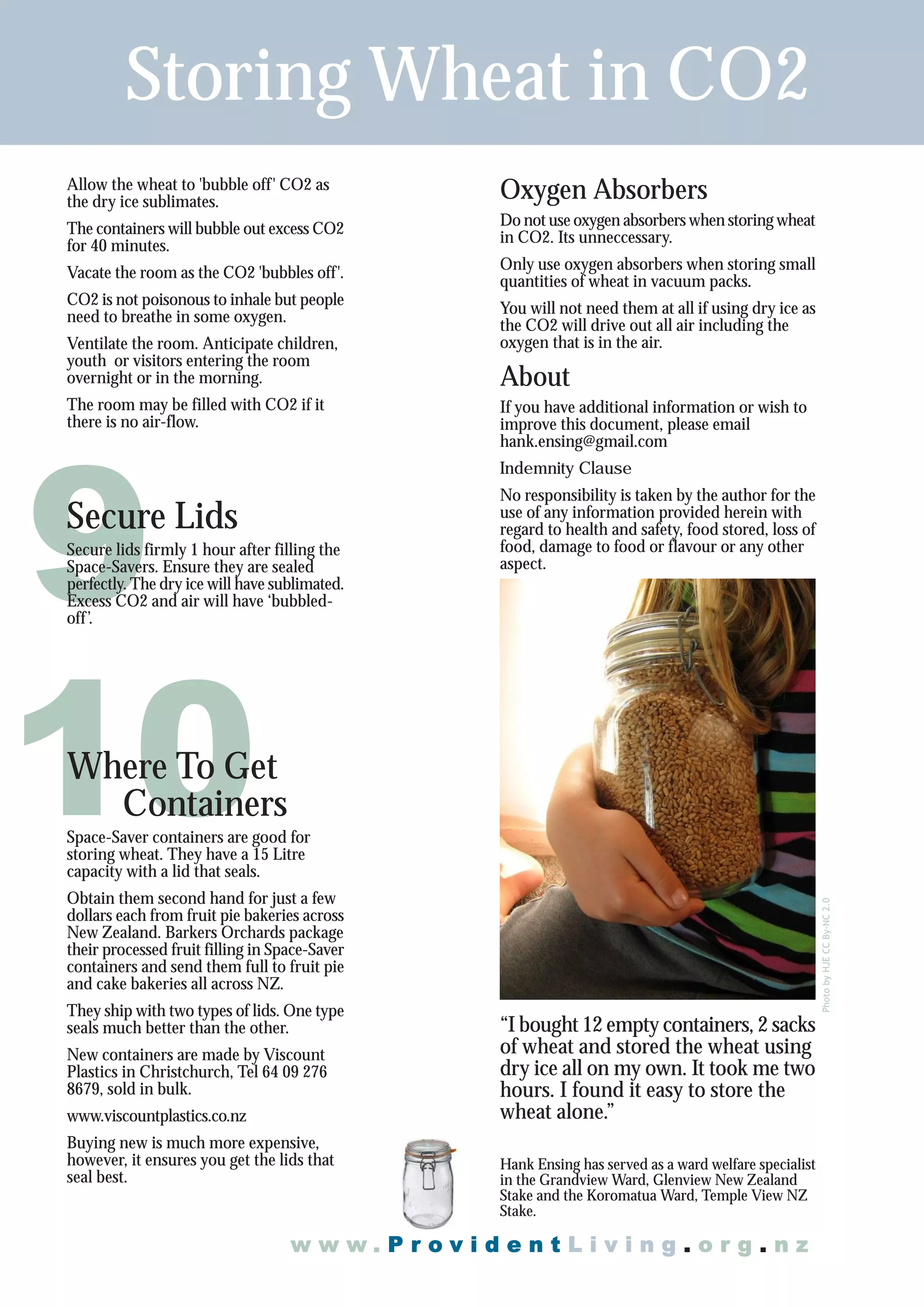 How To Store Wheat | PDF