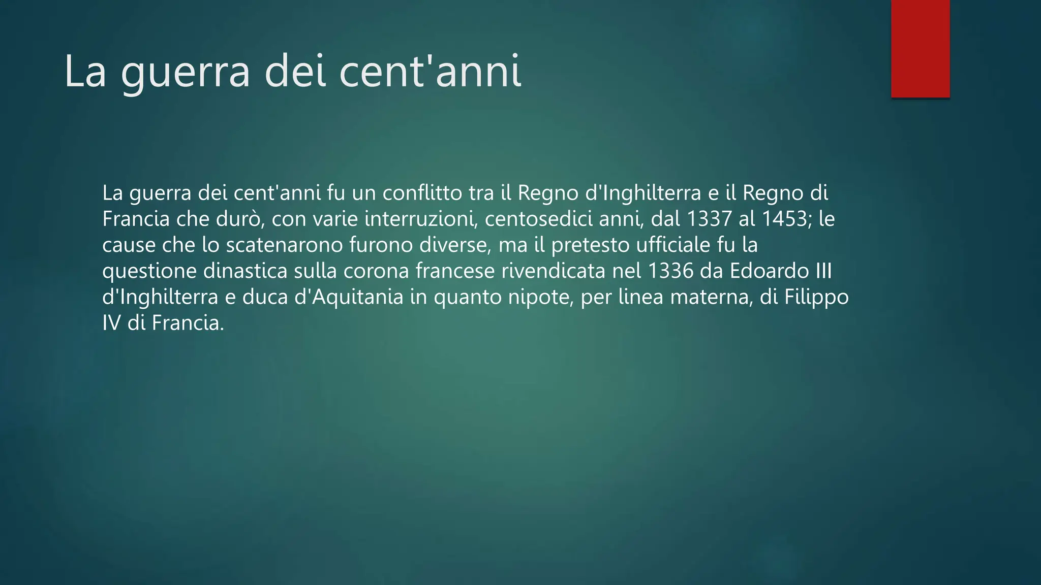 La guerra dei cent'anni e Giovanna D'Arco. | PPTX