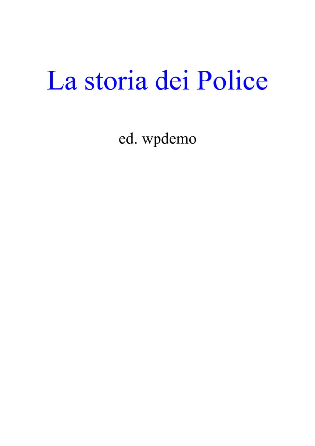 Storia dei-police | PDF