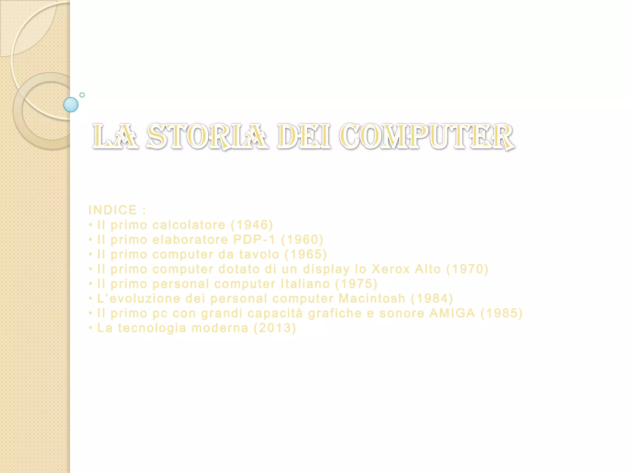 Storia dei computer | PPTX