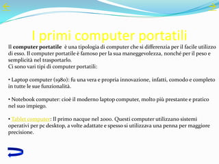 Storia del computer del pupo | PPTX | Laptops | Computing