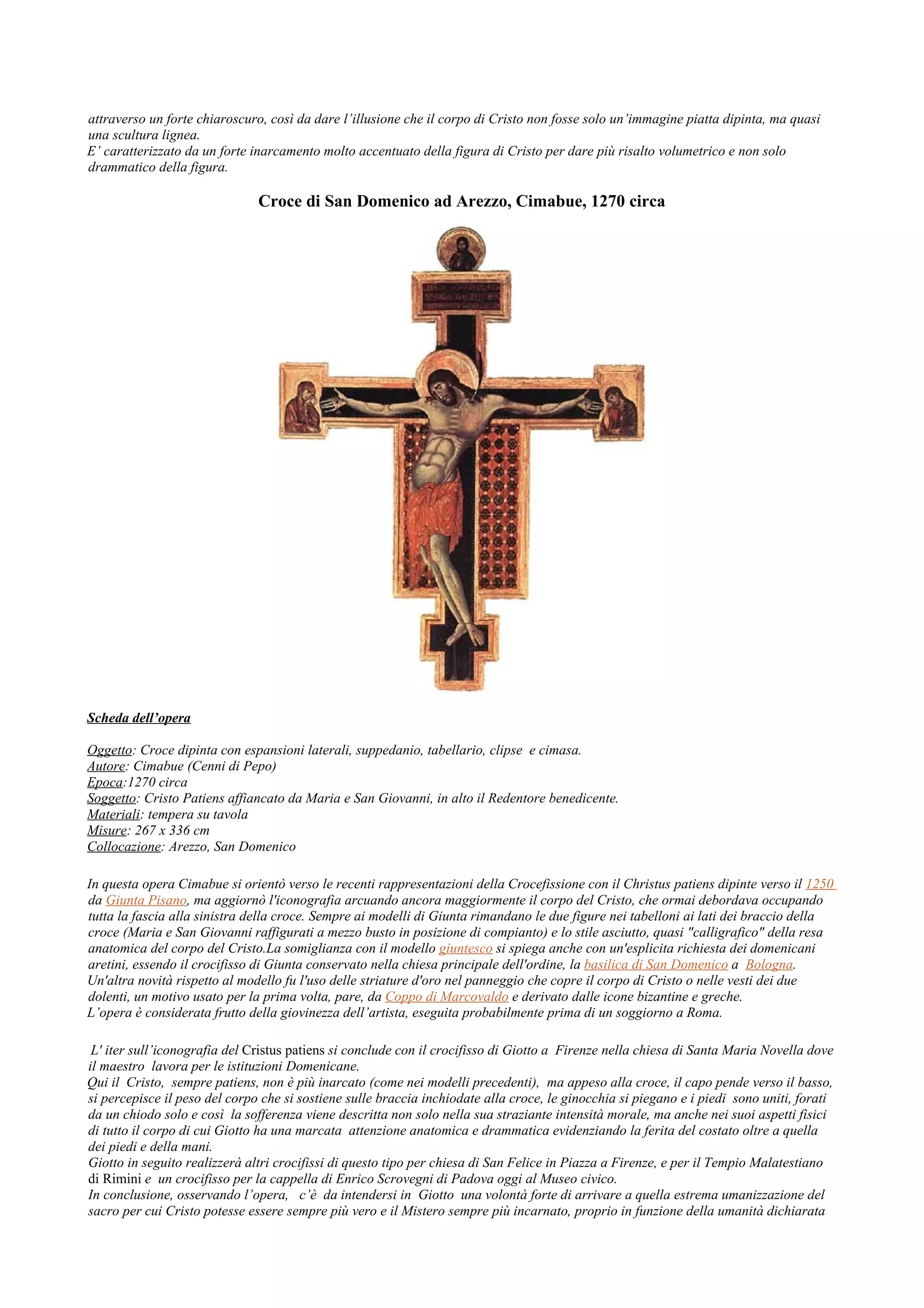 La crocifissione nelle croci dipinte | DOC