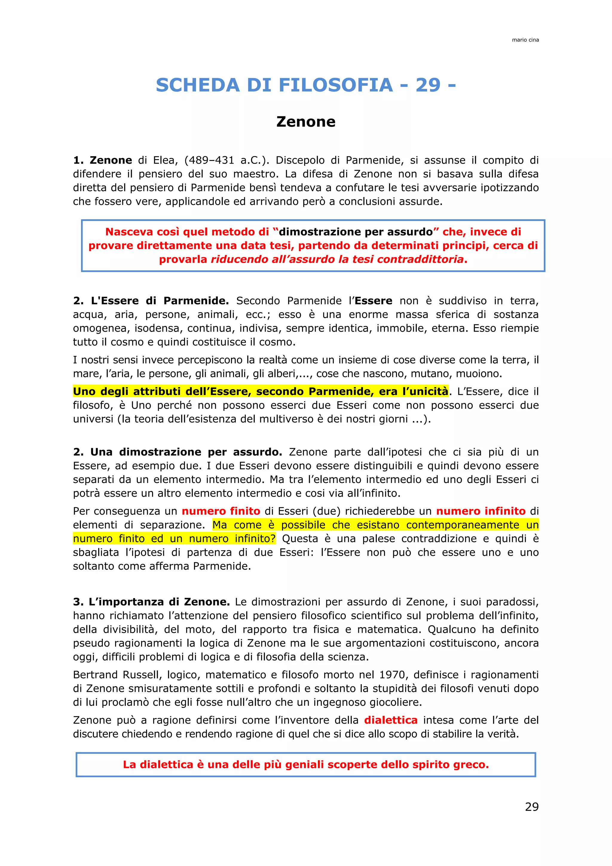 Storia della Filosofia | PDF