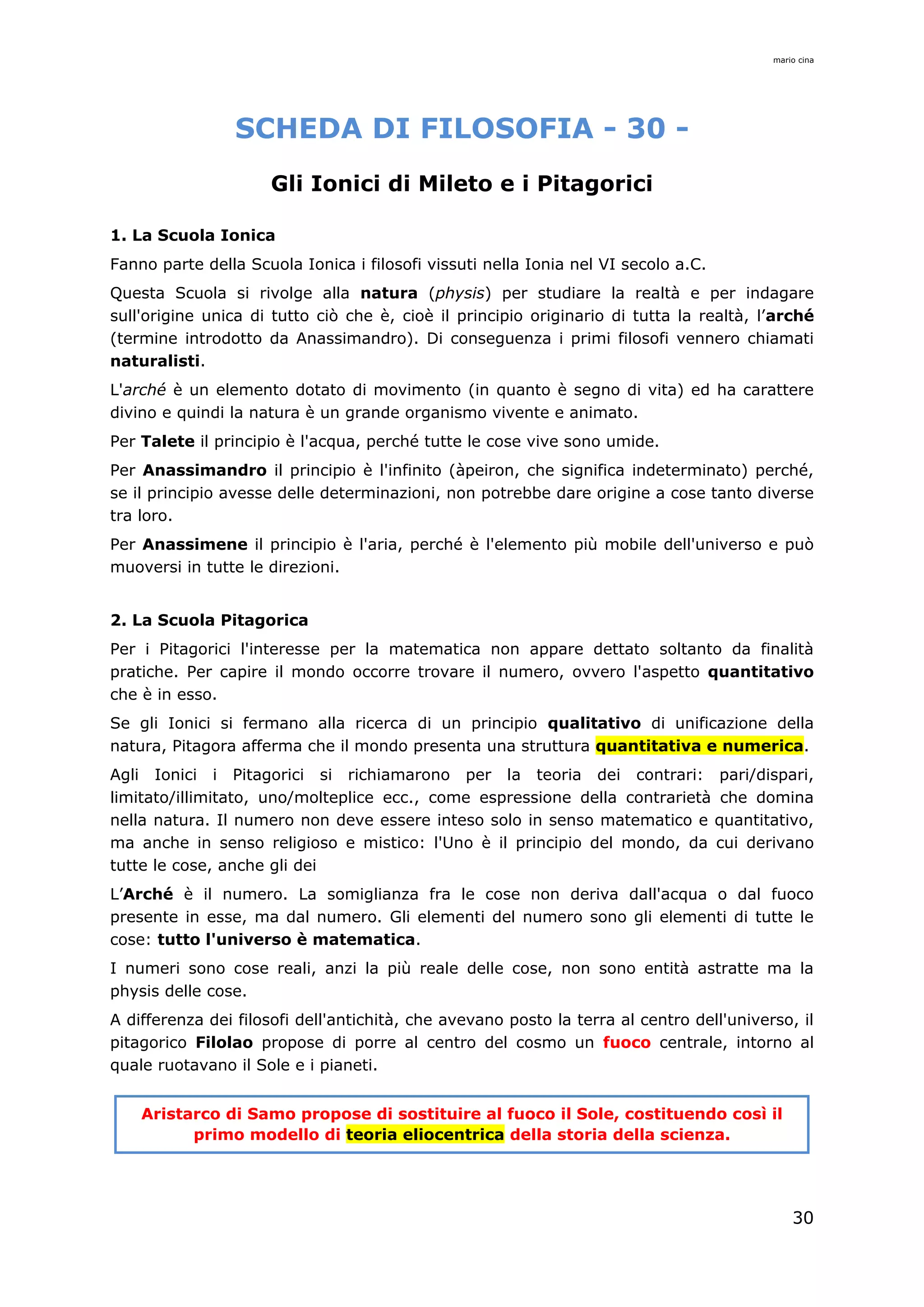 Storia della Filosofia | PDF