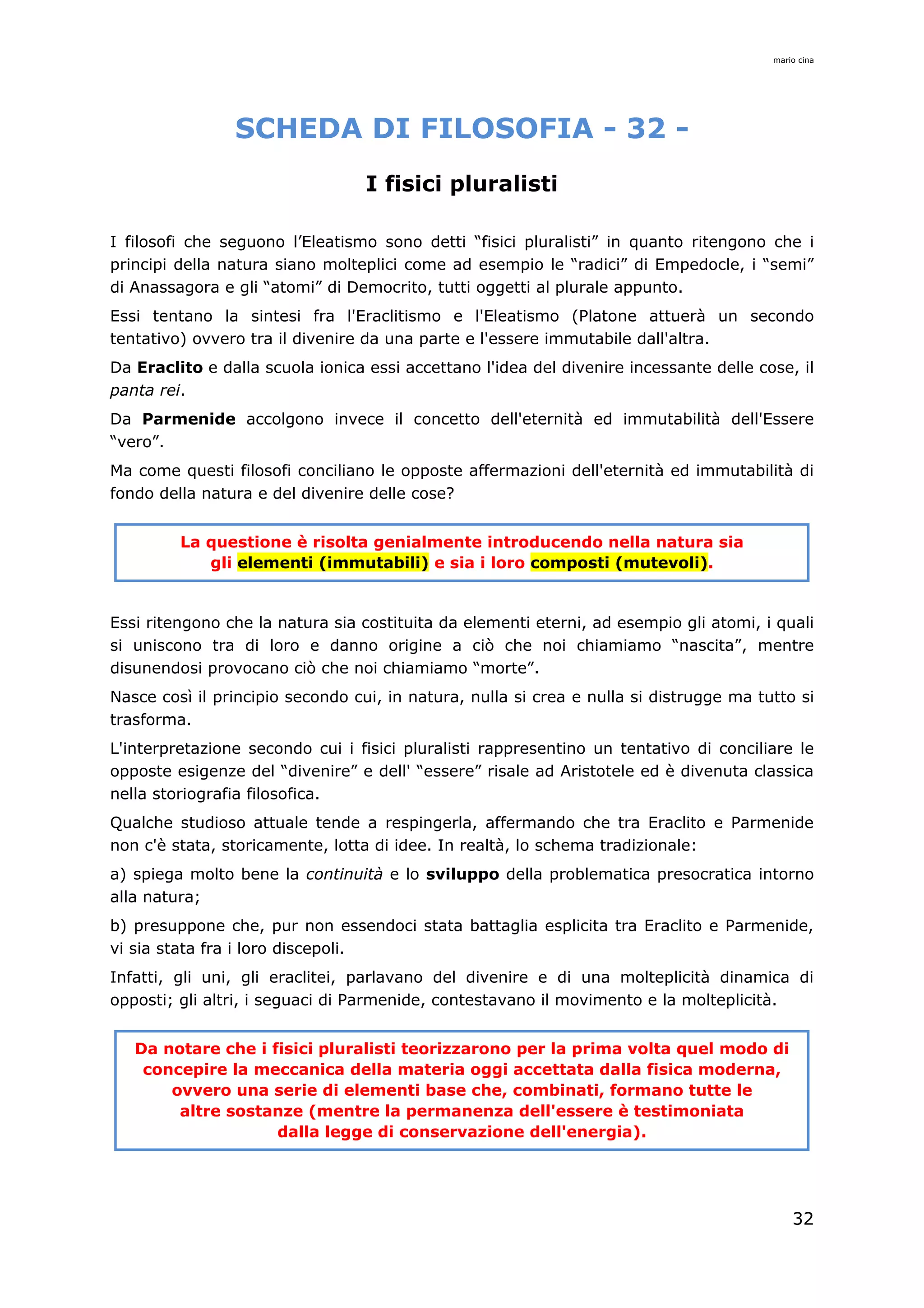 Storia della Filosofia | PDF