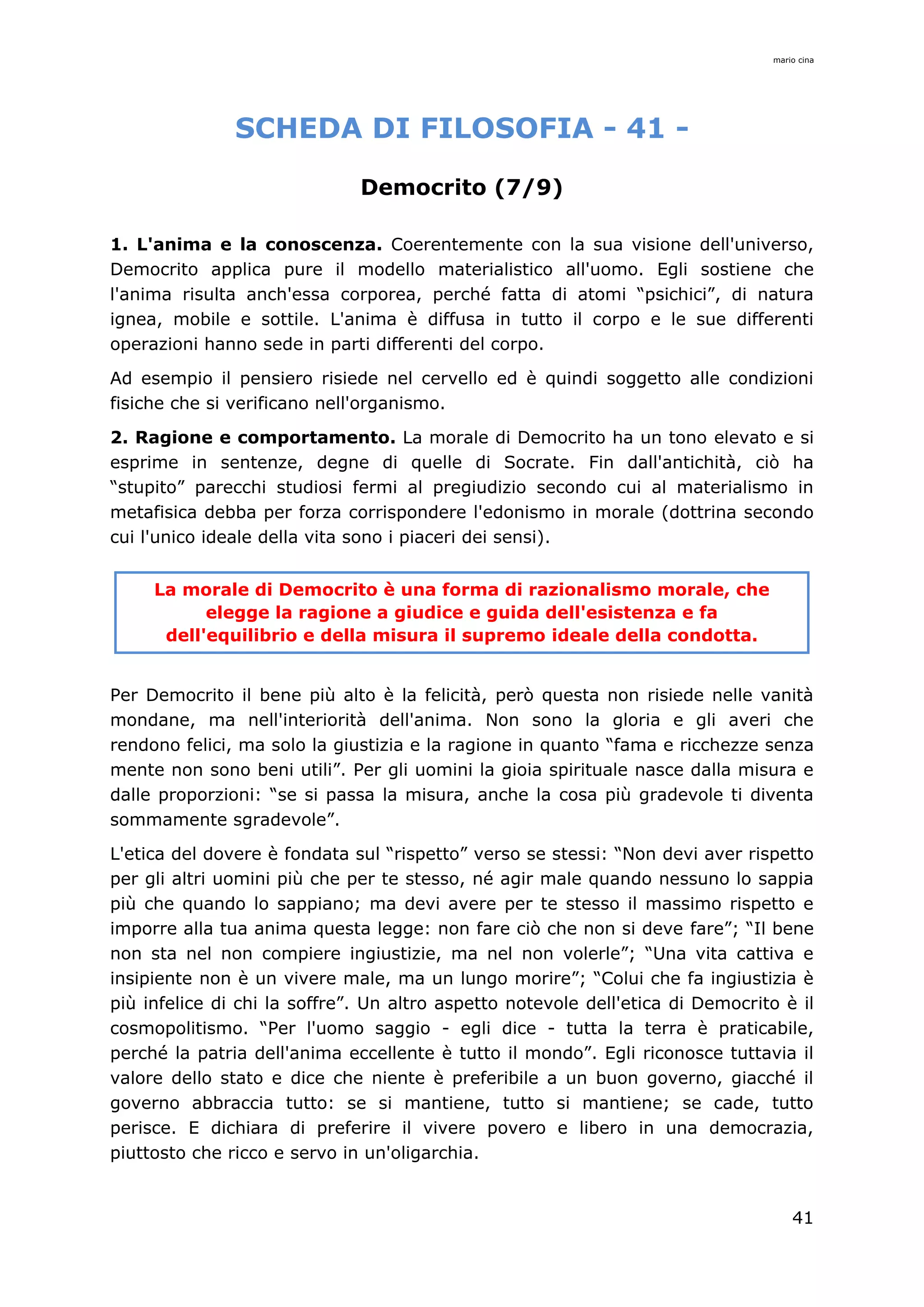 Storia della Filosofia | PDF