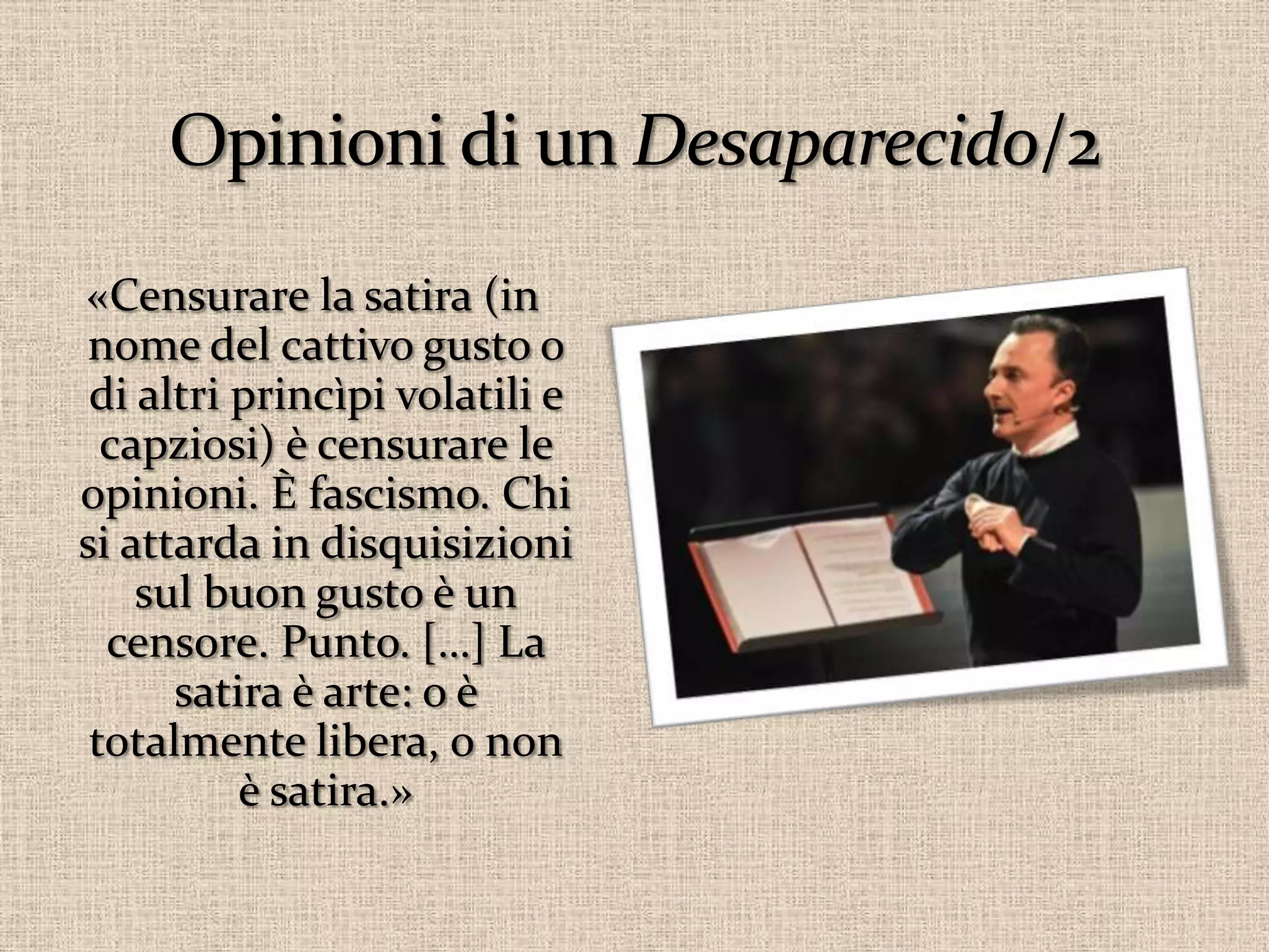 Storia della satira politica | PPTX