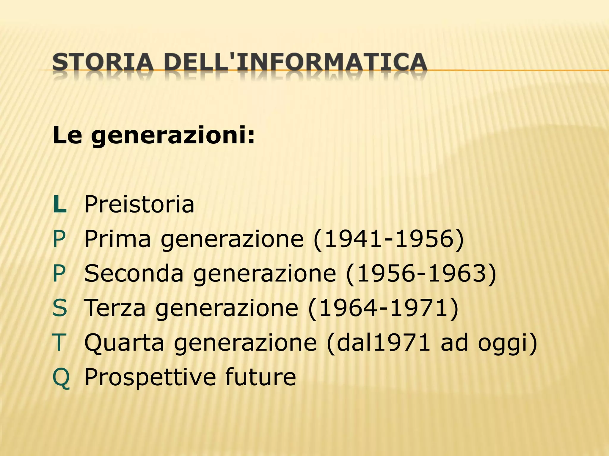 Storia dell'informatica | PPT