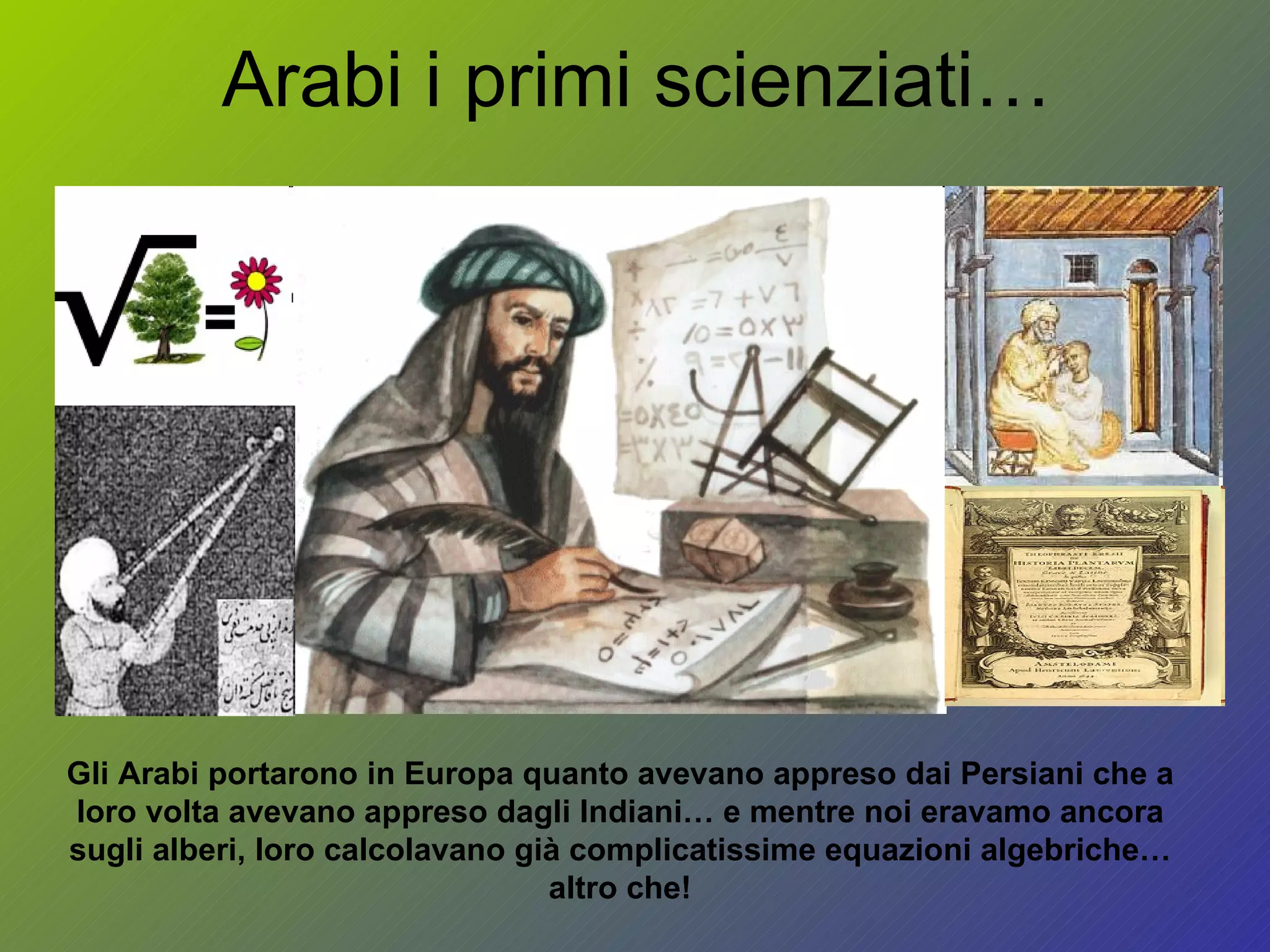 Storia lingua italiana. 02. Prestiti Arabi | PPT | Science
