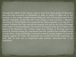 Jews in Italy between Middle Age and Modern Age | PPT | Christianity ...