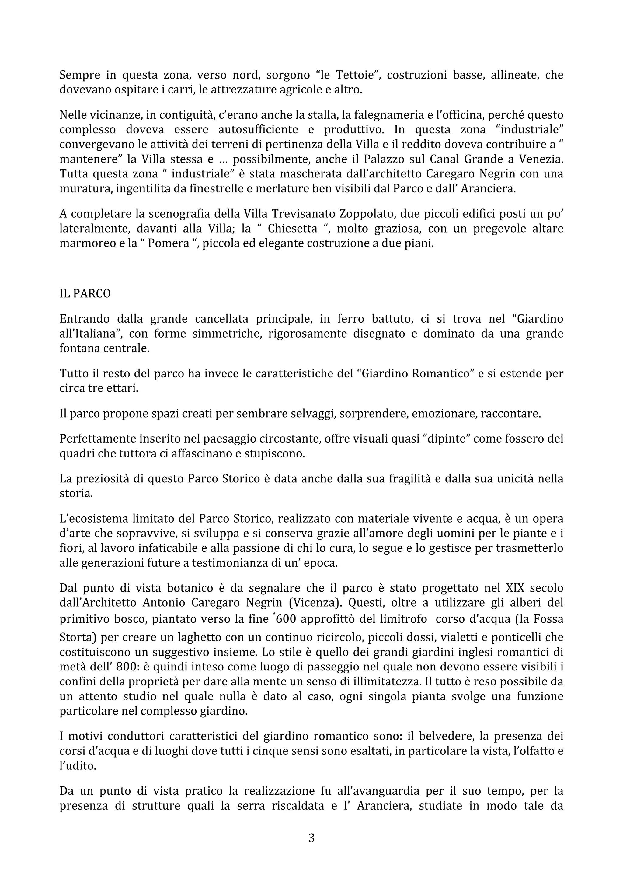 La storia di Villa Zoppolato | PDF