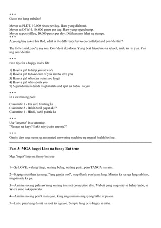 Stories.tips hugot lines-and-funny-hugot | PDF