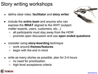 Stories, Backlog & Mapping | PDF