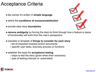 Stories, Backlog & Mapping | PDF