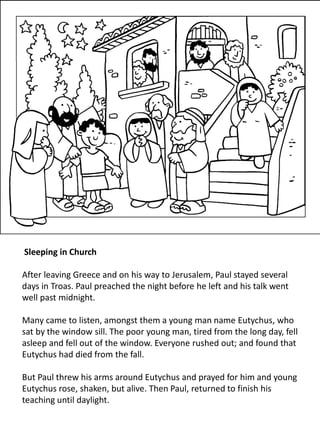 Apostle Paul Preaching Coloring Pages