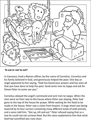 Stories from the Book of Acts for Children - Coloring Book | PDF
