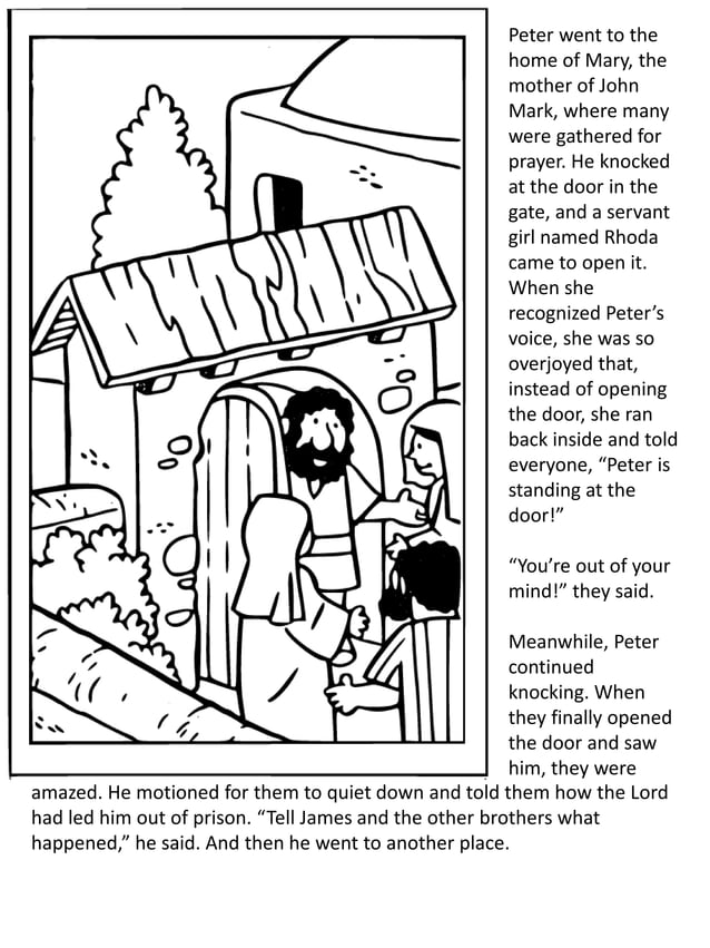 Stories from the Book of Acts for Children - Coloring Book | PDF ...