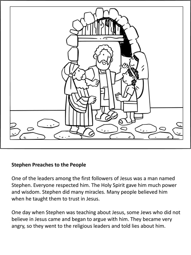 Stories from the Book of Acts for Children - Coloring Book | PDF ...