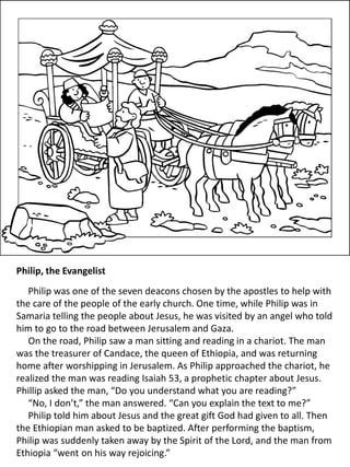 Stories from the Book of Acts for Children - Coloring Book | PDF
