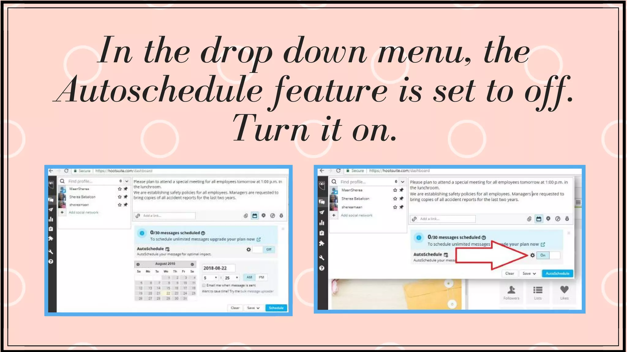 How To Schedule A Post Using Hootsuite | PDF | Computing | Technology ...