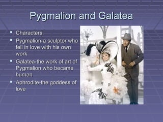 Stories of love orpheus,ceyx, pygmalion by ncf ab english majors | PPT