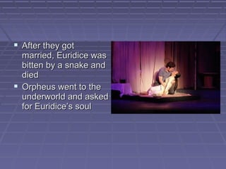 Stories of love orpheus,ceyx, pygmalion by ncf ab english majors | PPT