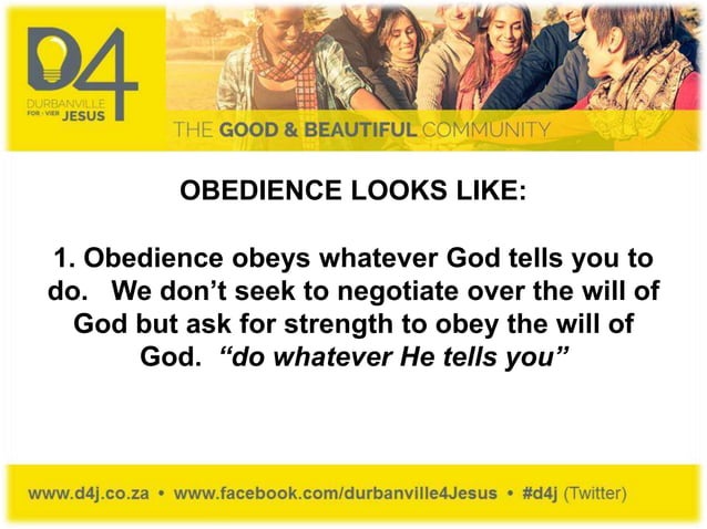 Stories of Obedience 6 | PPT
