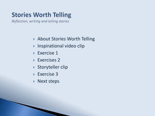 Stories Worth Telling | PPTX