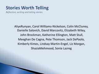 Stories Worth Telling | PPTX