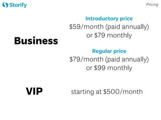 Storify for business and vip | PPT