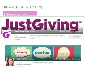 Storify for charities | PPT