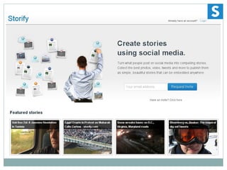Storify site | PPT
