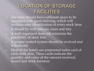 Storing and issuing control | PPTX